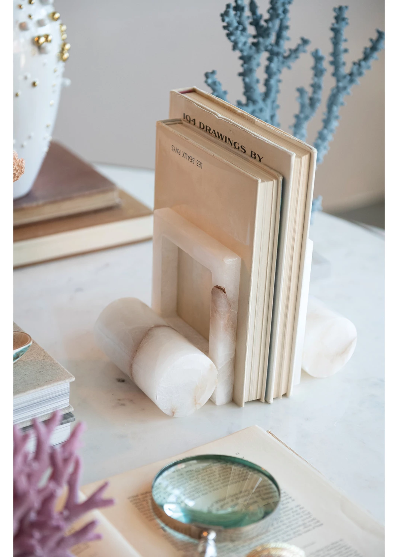 Alabaster Bookend Set – Macy Carlisle