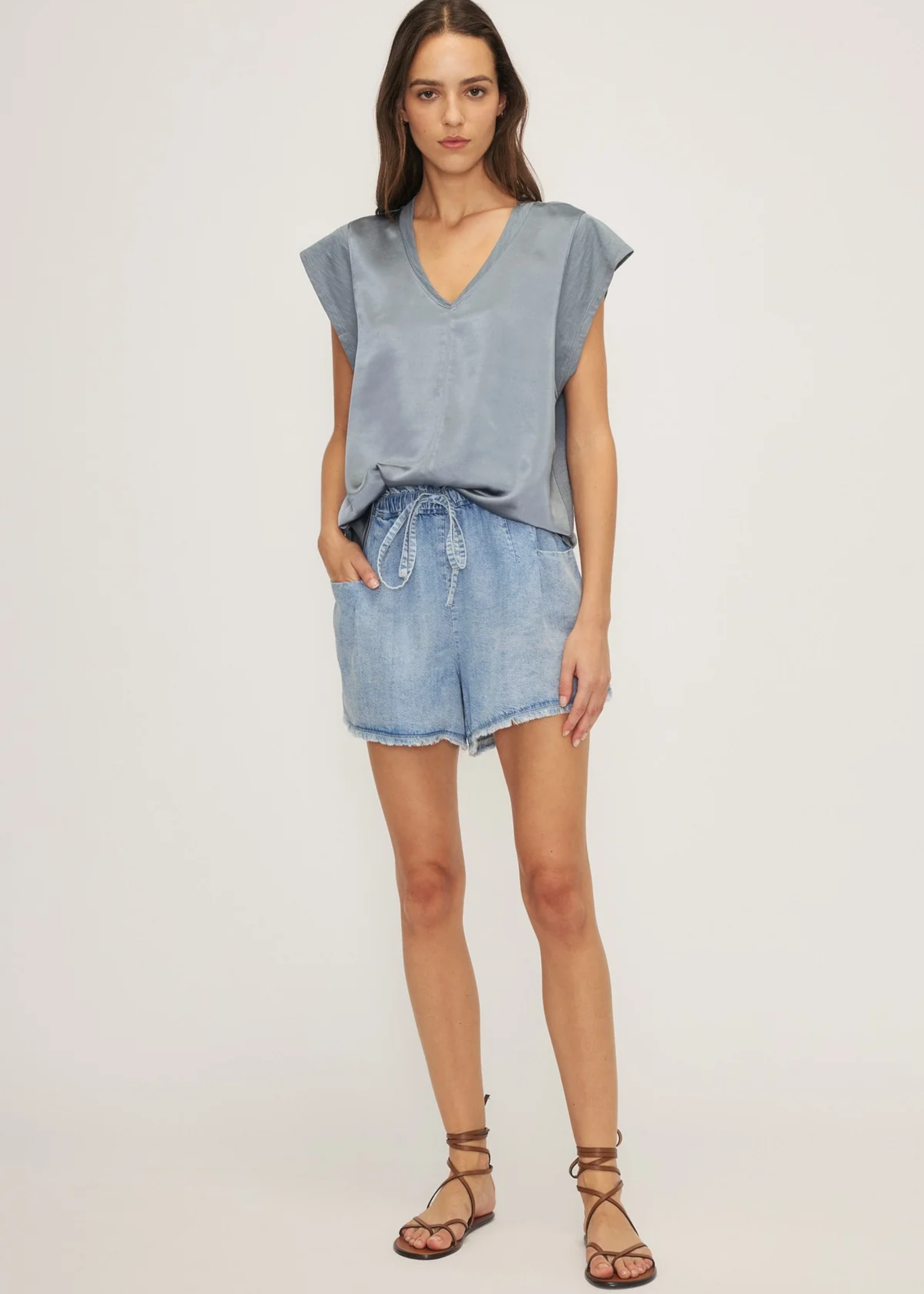 Cameron Satin Top – Macy Carlisle