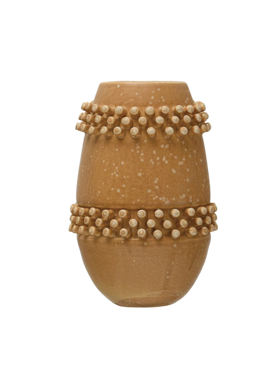 Stoneware Dotted Vase – Macy Carlisle